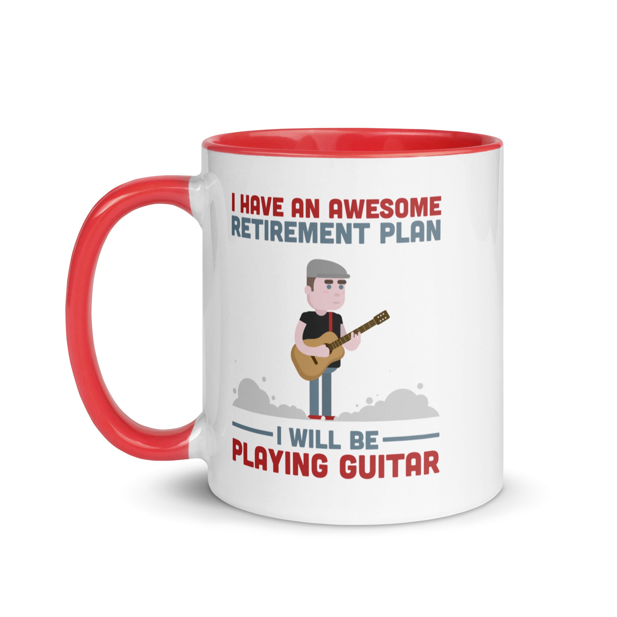 Retirement Plan Guitar | Mug with Color Inside – JustinGuitar Merch Store